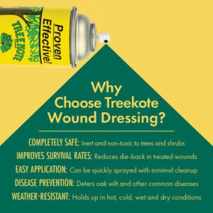 Treekote Tree Wound & Pruning Spray - Prevent Oak Wilt Disease!